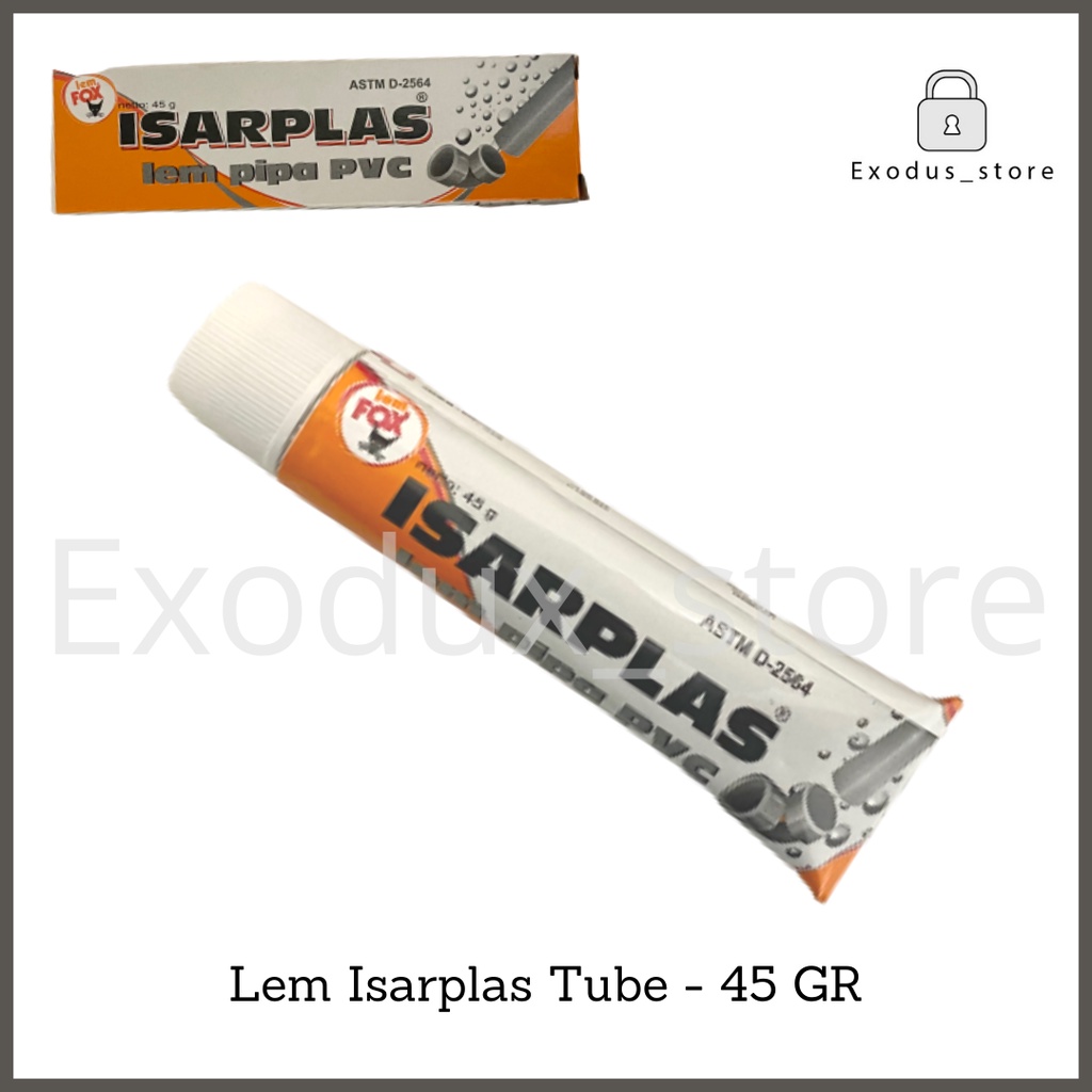 Jual Lem isarplas tube / lem pipa PVC 45 gr / lem fox tube isarplas | Shopee Indonesia