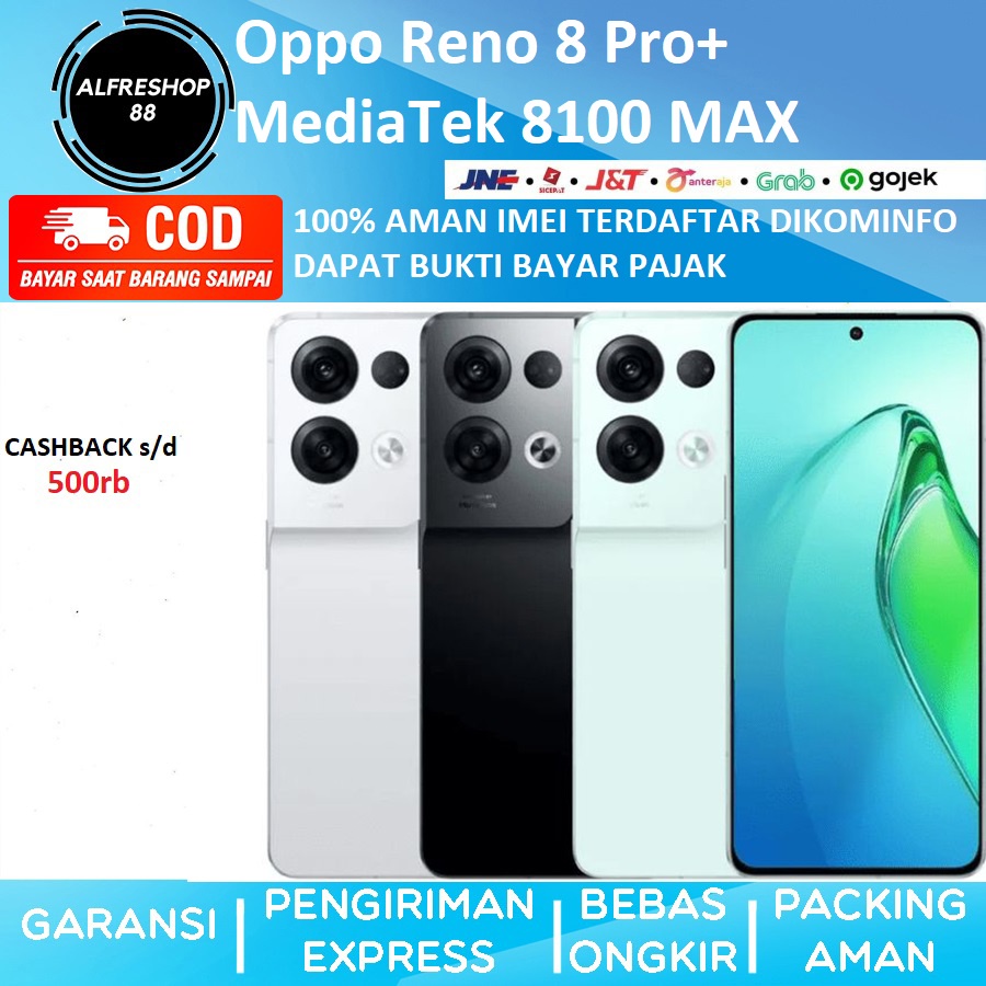 Jual Oppo Reno 8 Pro+ 5G 8GB 12GB 256GB China ROM MediaTek Dimensity ...
