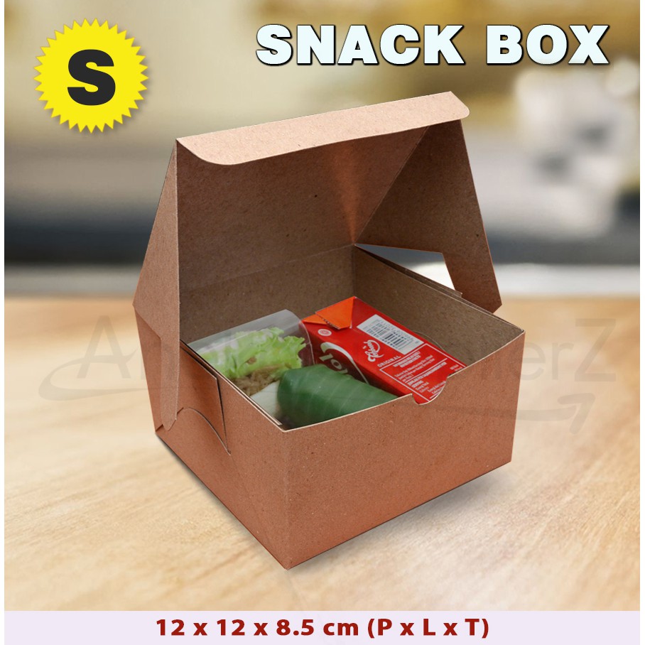 Jual Kotak Box Kue Bolu KRAFT COKLAT - Snack Box S (50 PCS) | Shopee ...