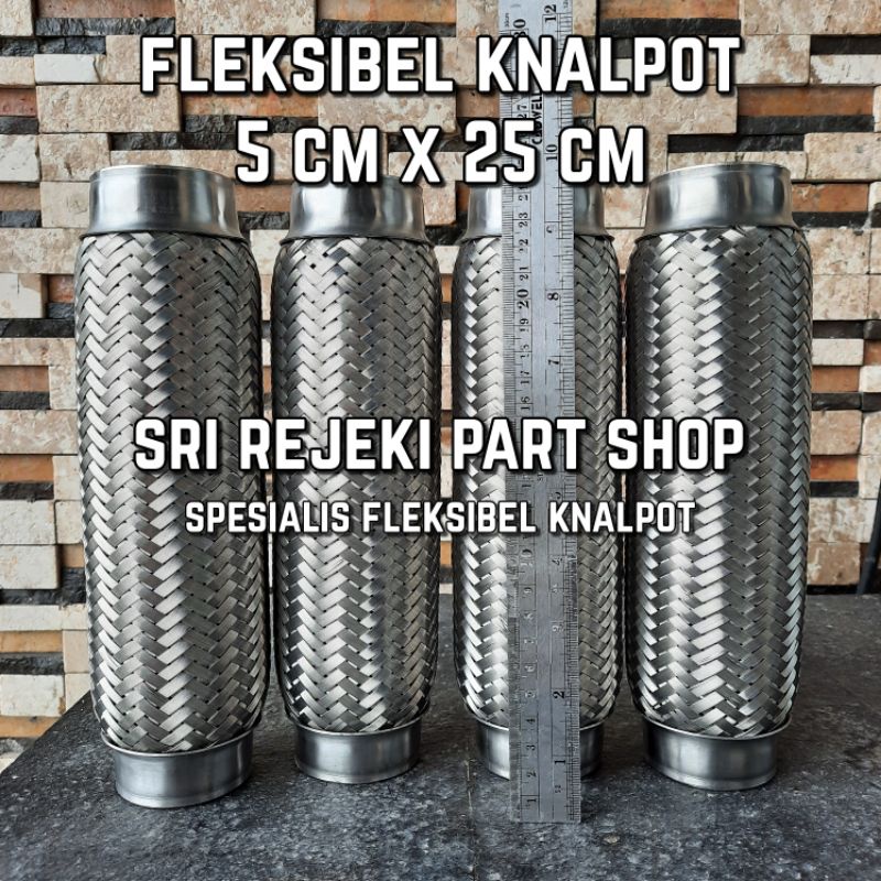 Jual Peredam Getaran Fleksibel Knalpot Ukuran 5 cm x 25 cm atau 2 inci ...