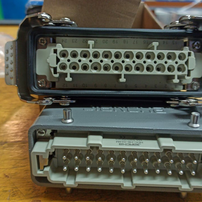 Jual HEAVY DUTY CONNECTORS SET HDC 24 PIN 16A 500V MALE FEMALE DAN ...