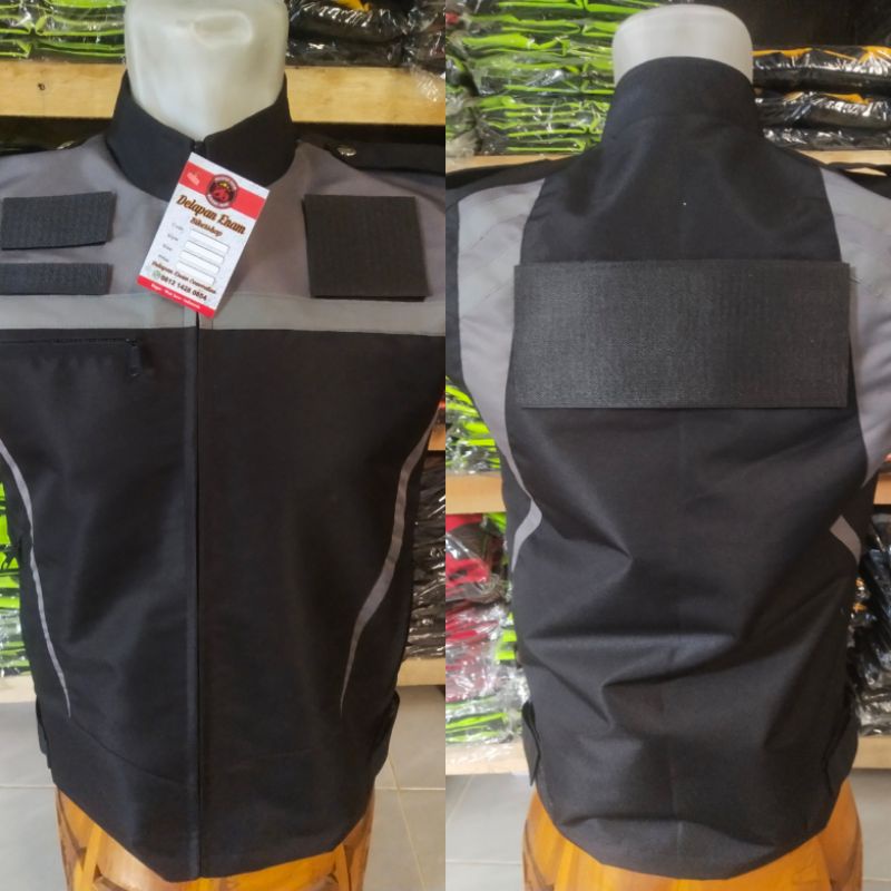Jual rompi motor komunitas rompi biker rompi safty taslan size xxl ...
