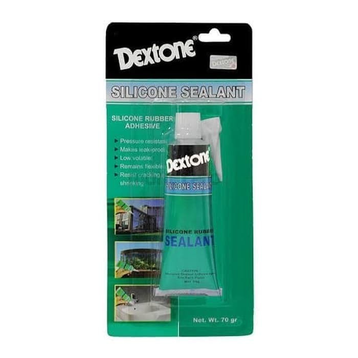 Jual LEM SILICONE DEXTON TUBE CLEAR / LEM DEXTONE SILICONE SEALANT 30G ...