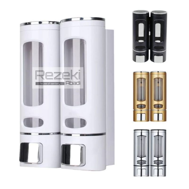 Jual Soap Dispenser Sabun Cair 2 Tabung - Double - Tempat Sabun Cair ...