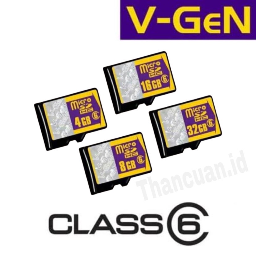 Jual V-GEN Micro SD Vgen 4GB 8GB 16GB 32GB 64GB Micro SDHC Memory Card ...