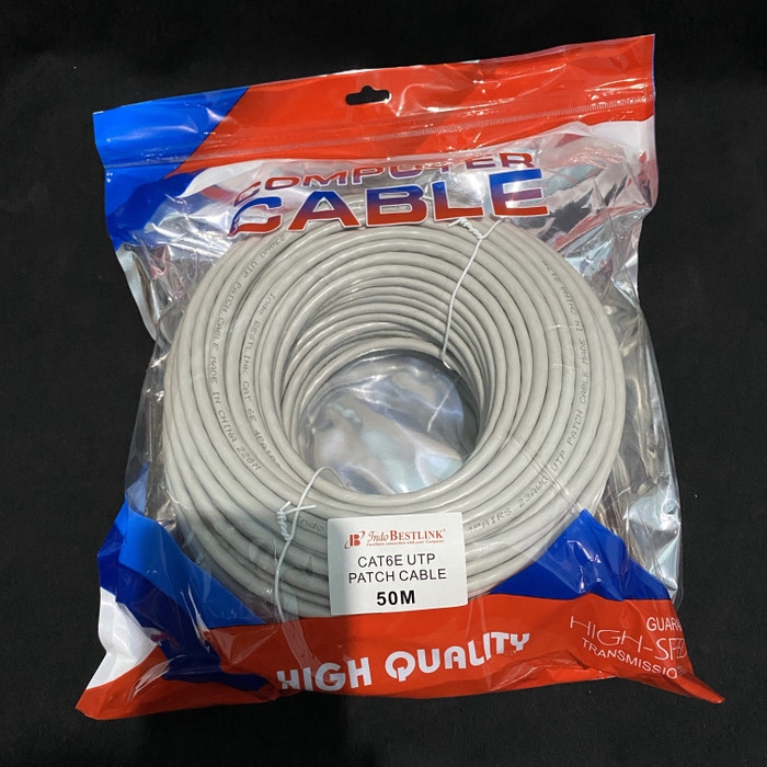 Jual kabel LAN 50M Cat6 UTP Cable LAN 50 Meter Cat 6 Bestlink High ...