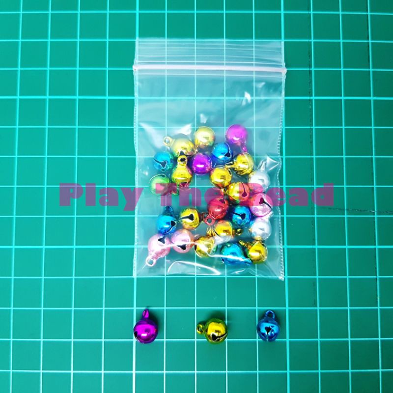 Jual Kerincing 8mm Warna Isi 25 Biji, Kerincingan, Lonceng Bulat, Bel ...