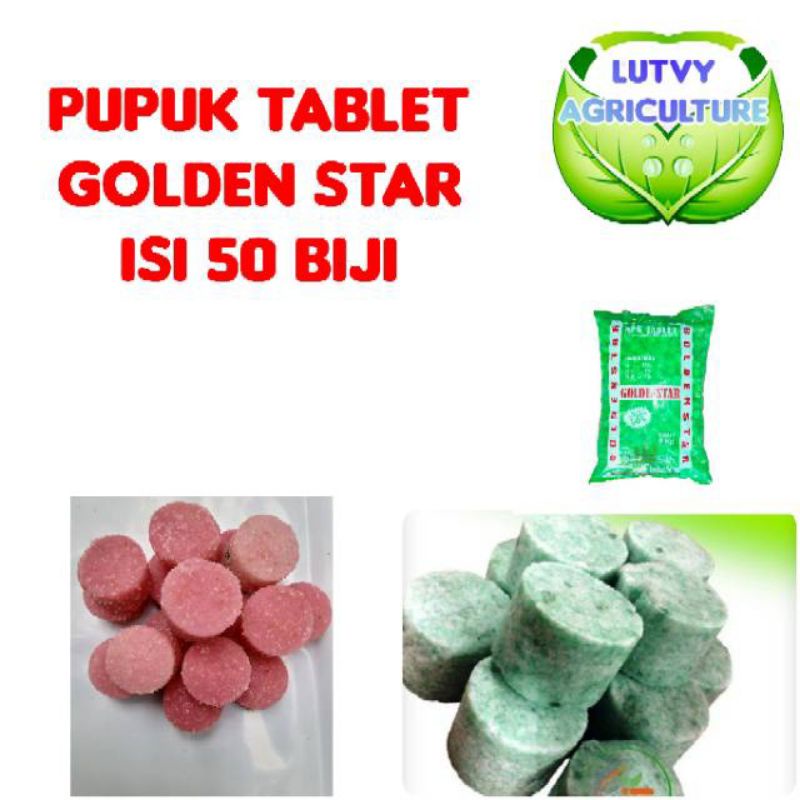 Jual pupuk golden star tablet 50 biji | Shopee Indonesia
