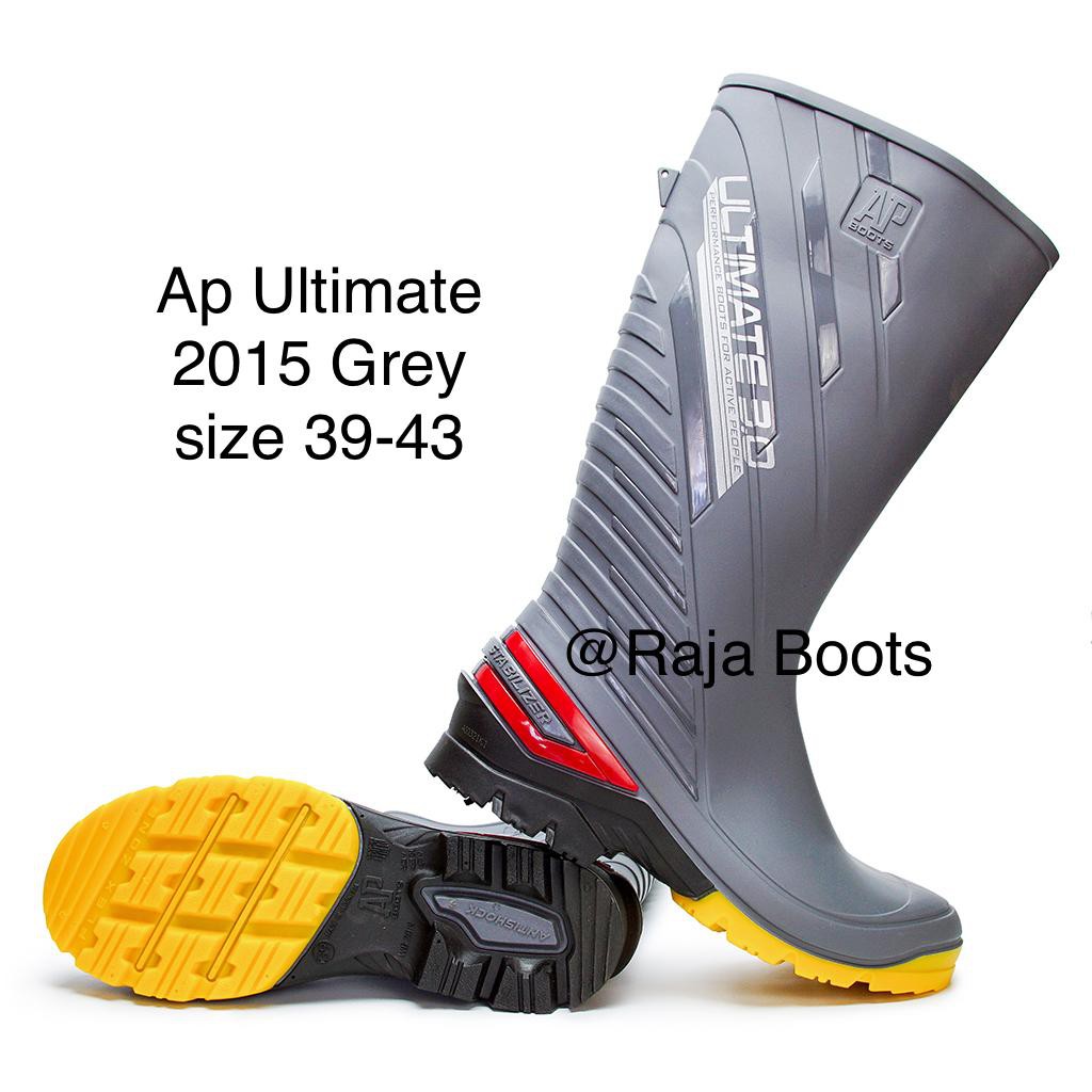 Jual NEW ARRIVAL Sepatu Boot Tinggi AP 2015 Abu | Shopee Indonesia