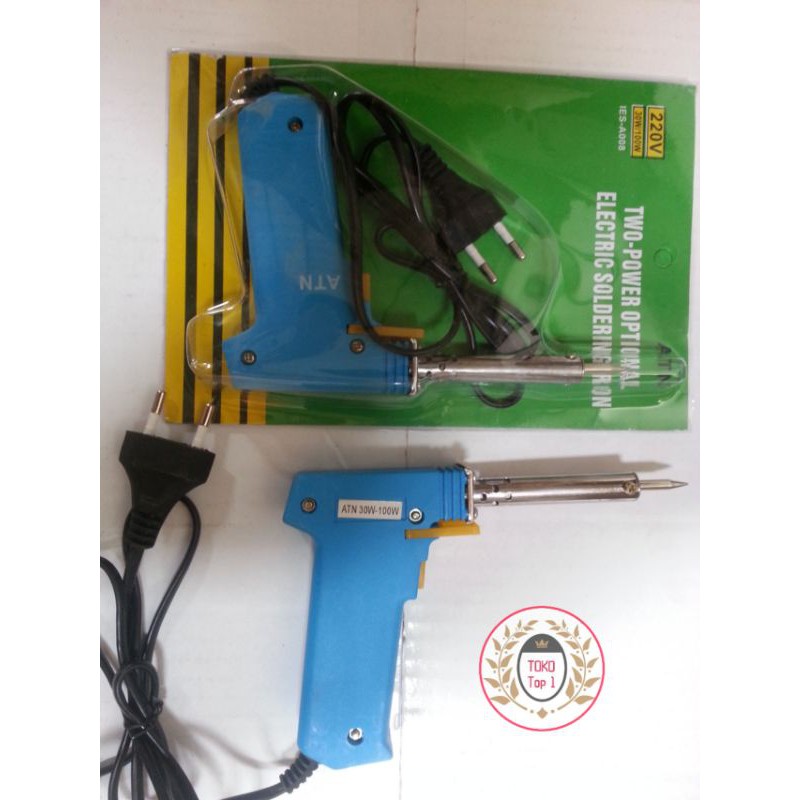 Jual Solder Gun Solder Tembak Listrik 30W-100W Dual Heat Soldering Iron ...