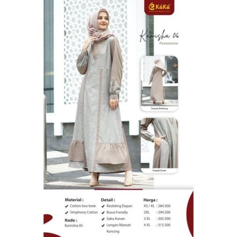 Jual Gamis Dewasa Keke~Kamisha Dress 06~ | Shopee Indonesia