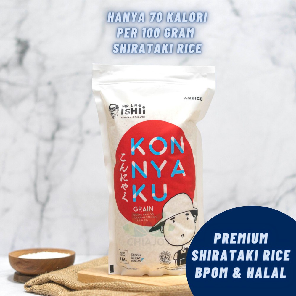 Jual Beras Shirataki / Shirataki Rice Konnyaku 1 KG Chiajoy Rendah ...