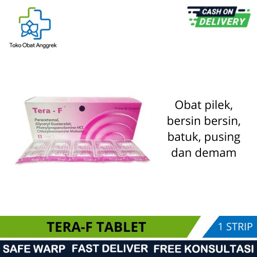 Jual TERA-F TABLET/OBAT BERSIN BERSIN PILEK/OBAT BATUK/OBAT DEMAM ...