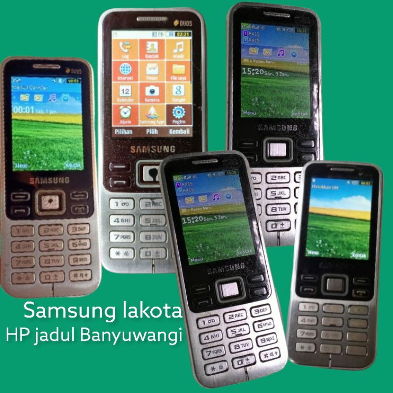 Jual samsung lakota c3322i & samsung pyhton guru b310e second original ...