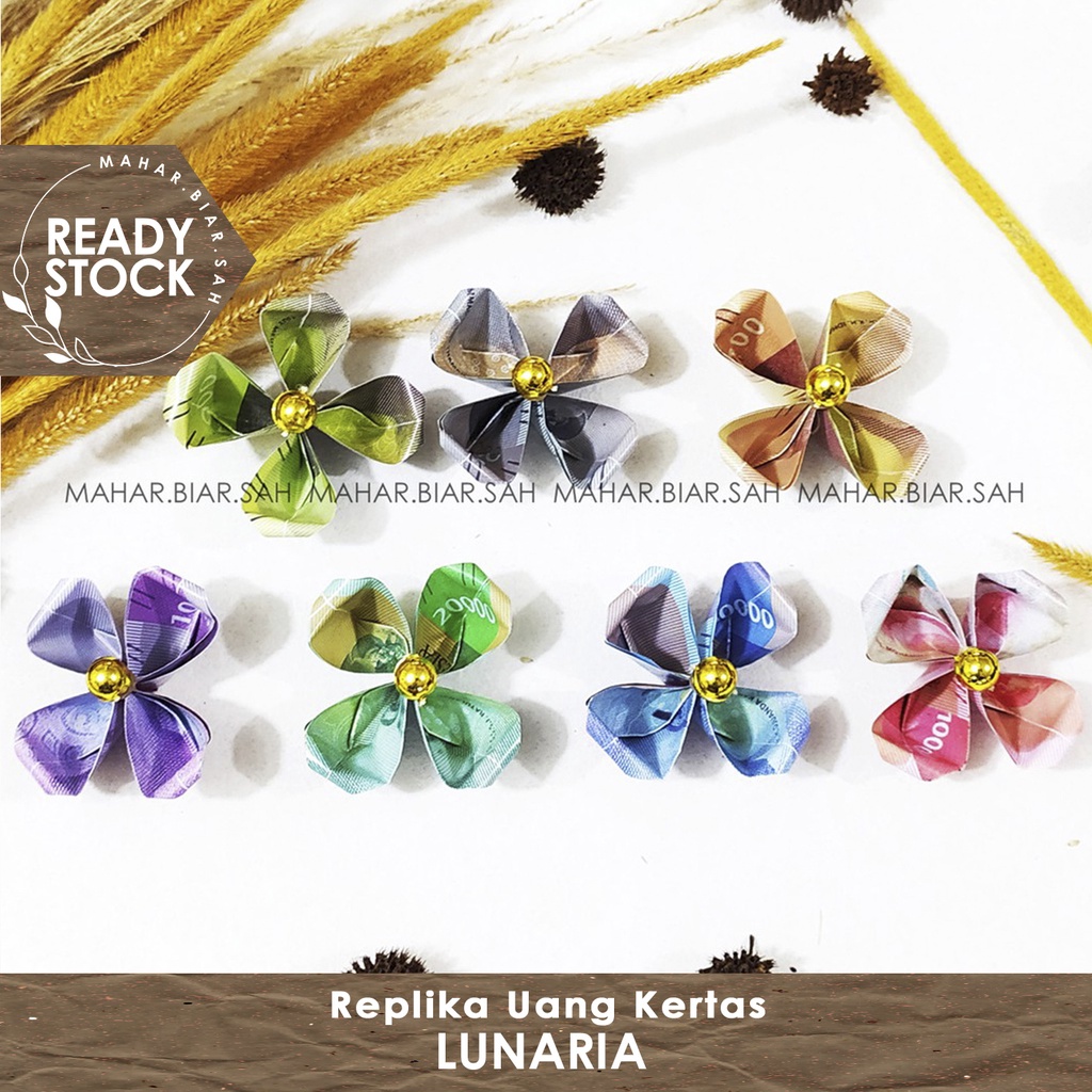 Jual RS Origami Bunga Lunaria dari Replika Uang Kertas / Mahar ...