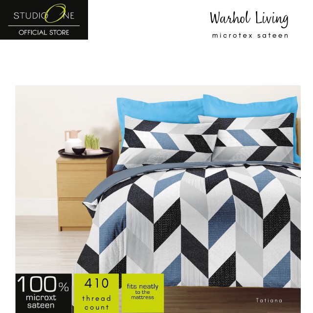 Jual Set Sprei STUDIO ONE Warhol Living MicroXT Design Tatiana (Sprei ...