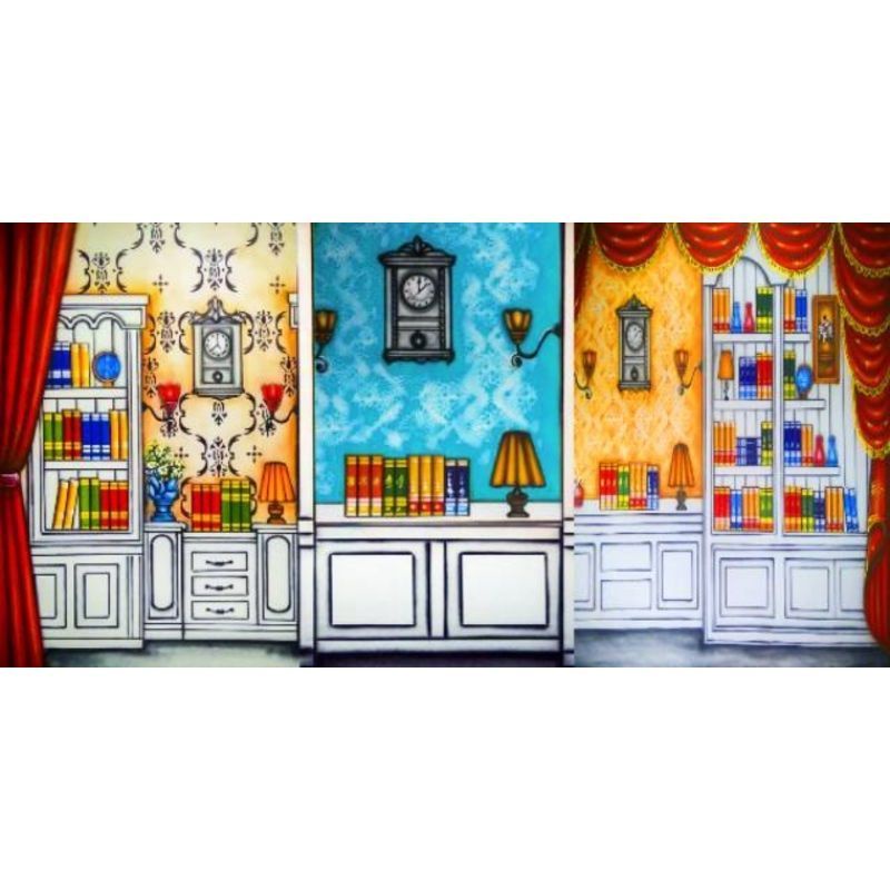 Jual Background Wisuda Rak Buku 3x6m Studio Photo Backdrop | Shopee ...