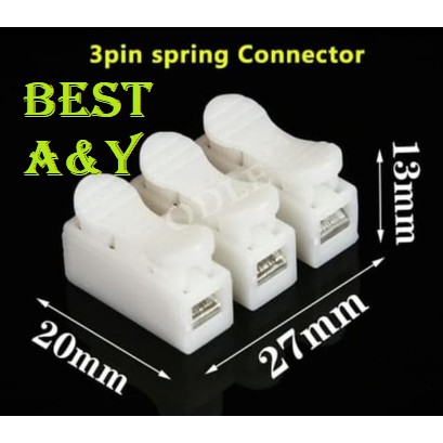 Jual Quick Connect 3 Wire Connector Spring Terminal Sambungan Kabel ...