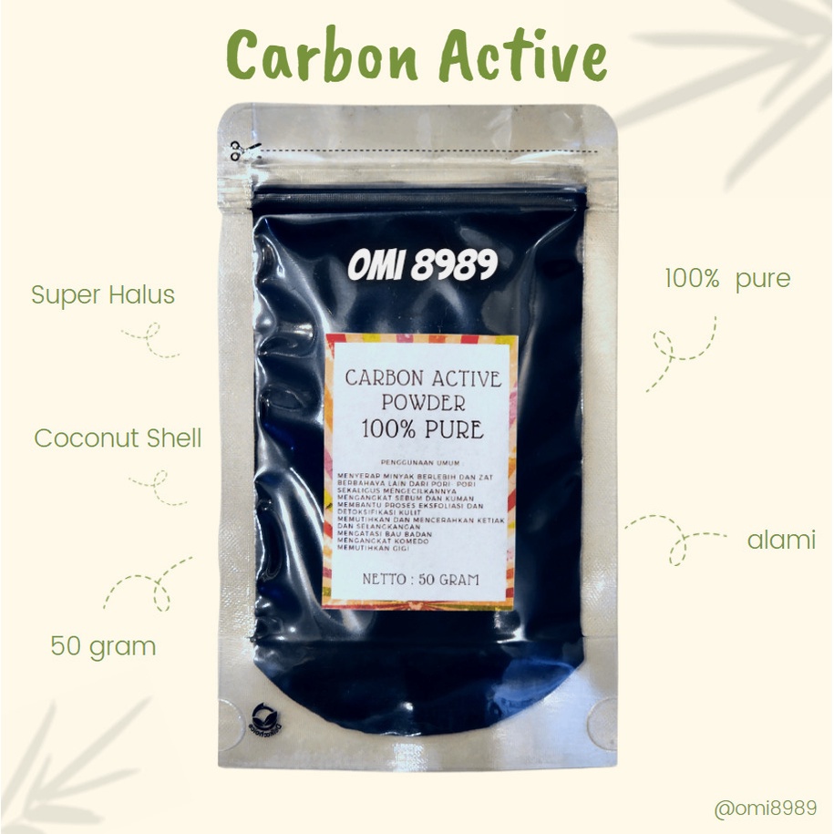 Jual Pure Activated Charcoal Powder / Karbon Aktif Murni Super Halus 50 ...