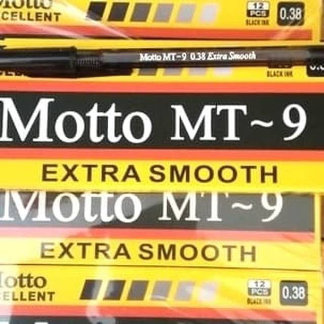 Jual Pulpen Motto MT-9 0.38mm/pack | Shopee Indonesia