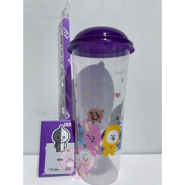 Jual REUSABLE CUP CHATIME X BT21 (BACA DESKRIPSI) | Shopee Indonesia