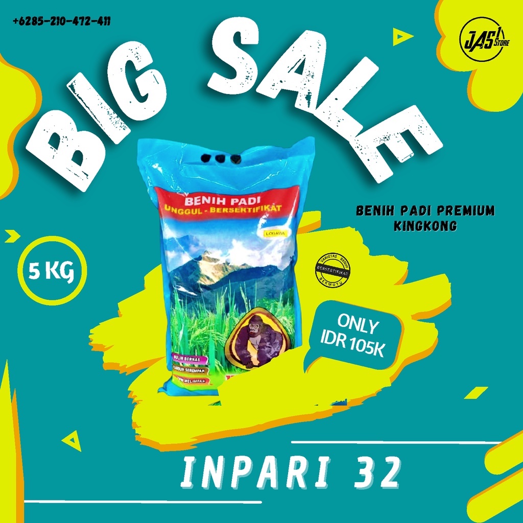 Jual Benih Padi Unggul Inpari 32 Kemasan 5Kg | Shopee Indonesia
