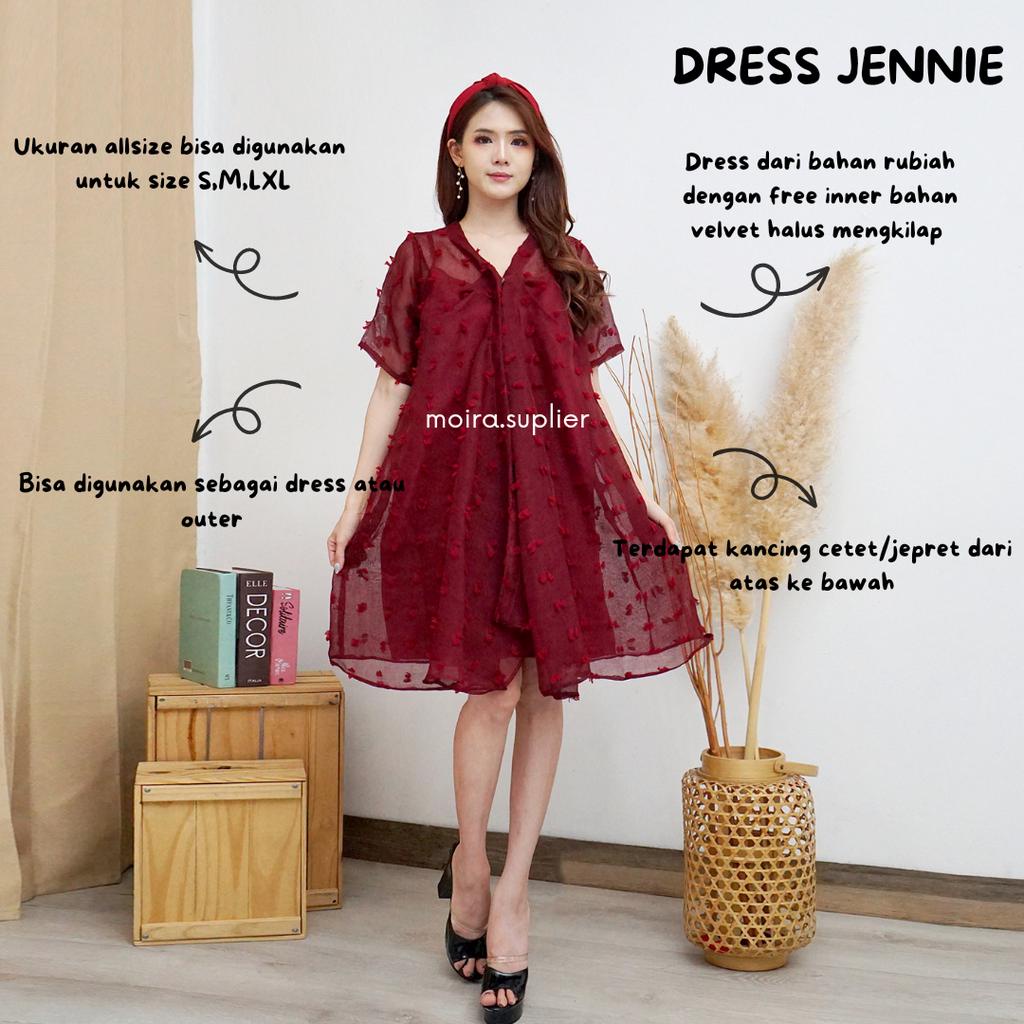 Jual DRESS JENNIE RUBIAH SET INNER DAN OUTER SET BAJU KONDANGAN ...