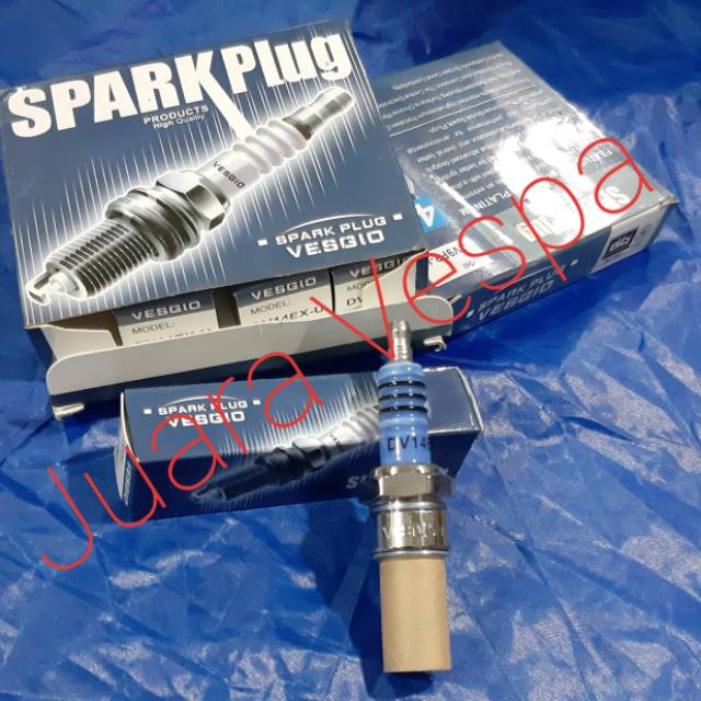 Jual Busi Vespa Iridium Kaki 3 Racing Drat Panjang dan Pendek Vesgio ...