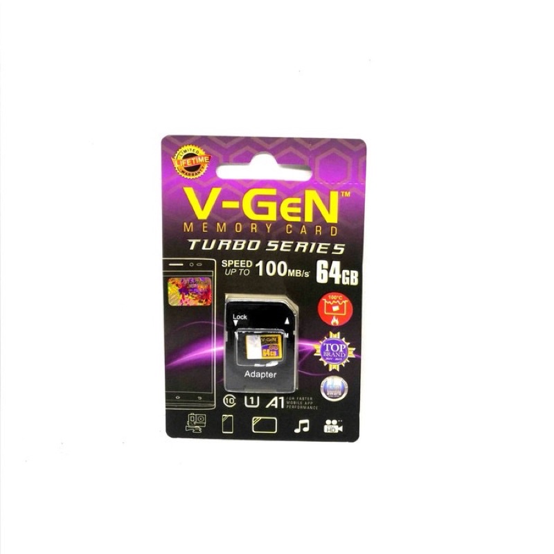Jual Memory Card V Gen / Vgen TURBO Series 100Mbps Micro Sd | Shopee ...