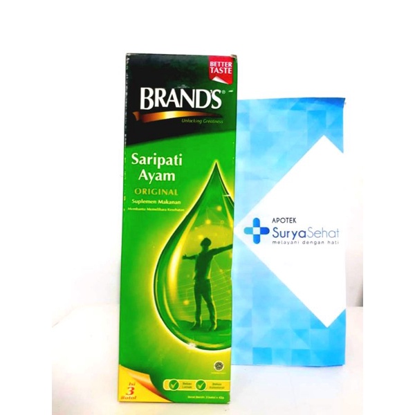 Jual Brand's Saripati Ayam Original 42 gram isi 3 botol | Shopee Indonesia