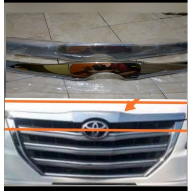 Jual list kap mesin innova 2012 2015 chrome | Shopee Indonesia