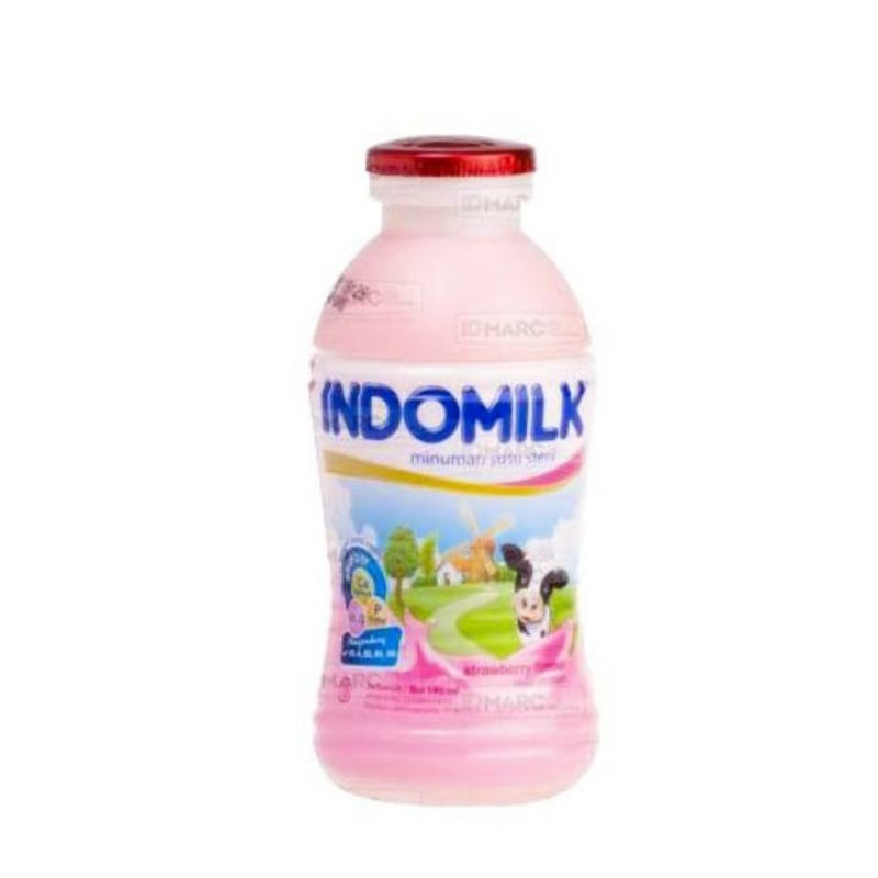Jual Indomilk Susu Rasa Stroberi 190 ml | Shopee Indonesia