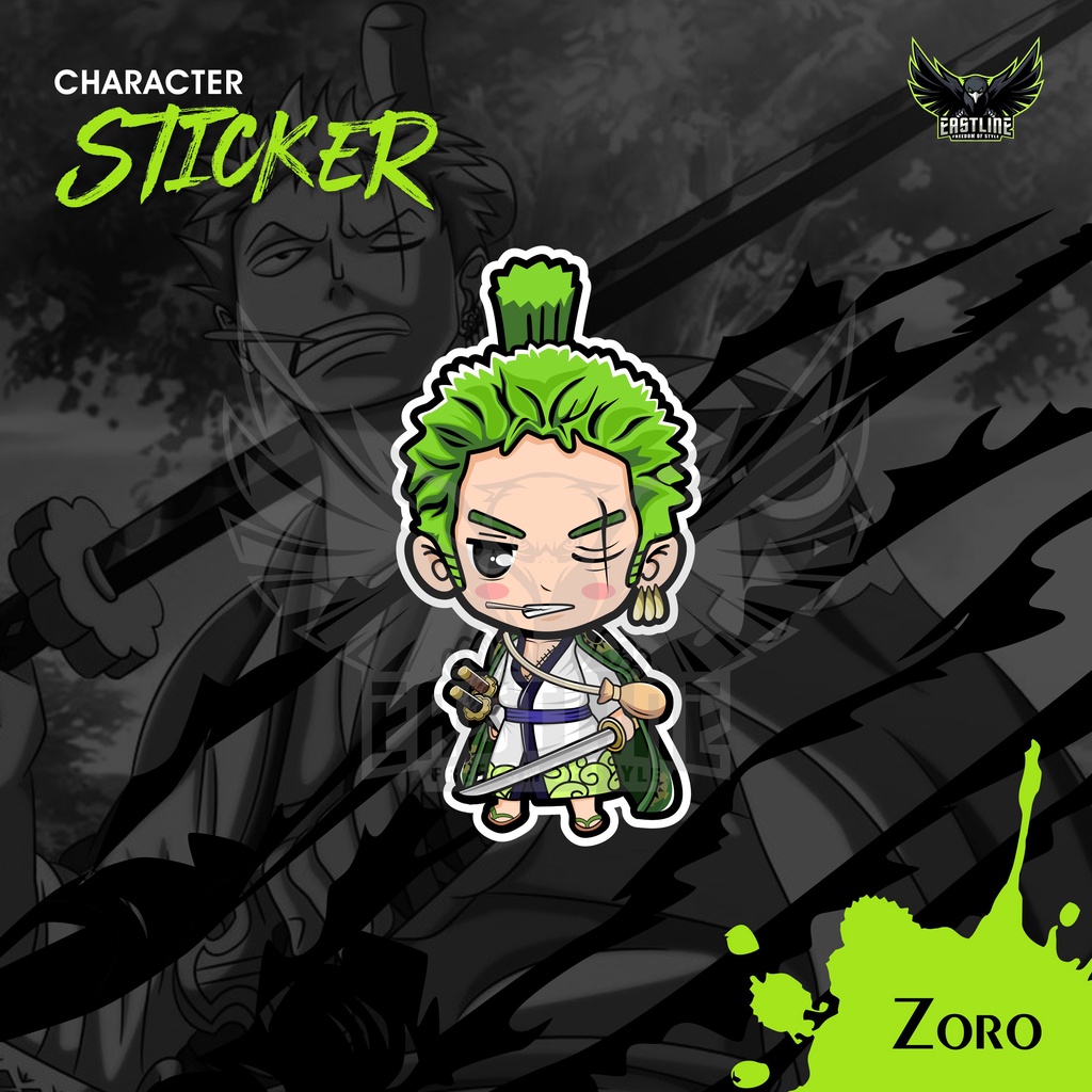 Jual Stiker One Piece Karakter Anime Lucu Chibi Wano Bahan Vinyl ...