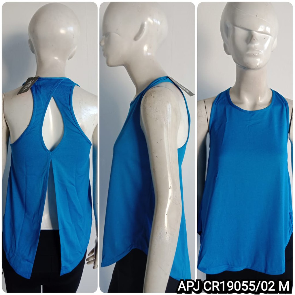 Jual Senam Crystal Biru Saga Tank Top Zumba Aerobic Fitness (CR19055 ...