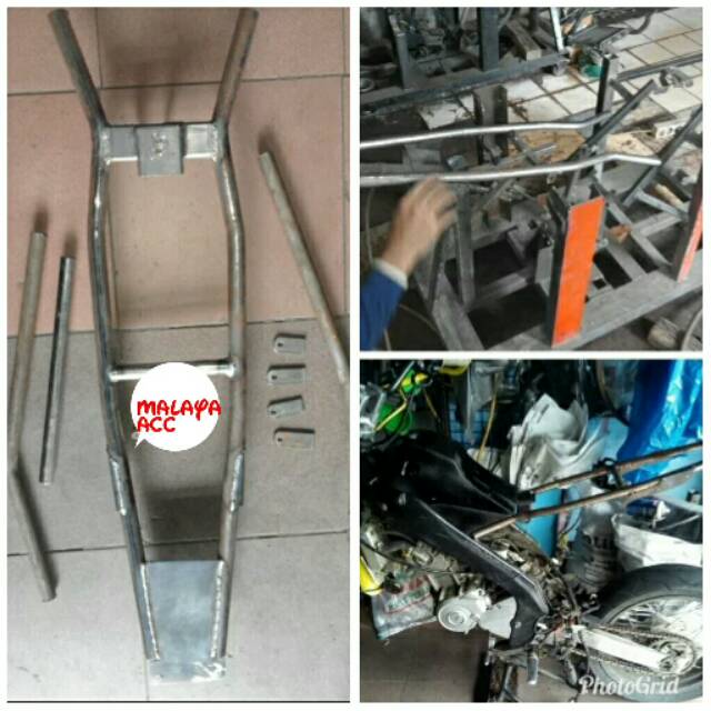 Jual Subframe rangka belakang trail model klx universal untuk vixion ...