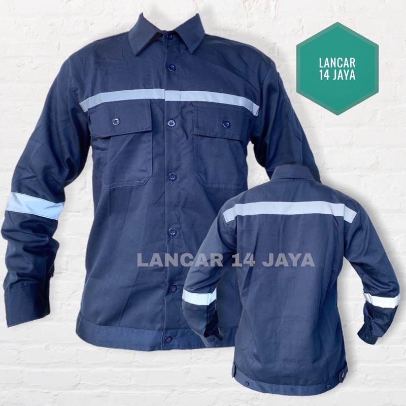 Jual Wearpack Safety Atasan /Dongker polos/Kemeja Safety/Baju Kerja ...