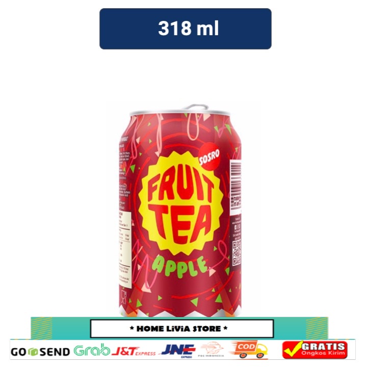 Jual Sosro Fruit Tea Apple Kaleng 318 mL | Shopee Indonesia