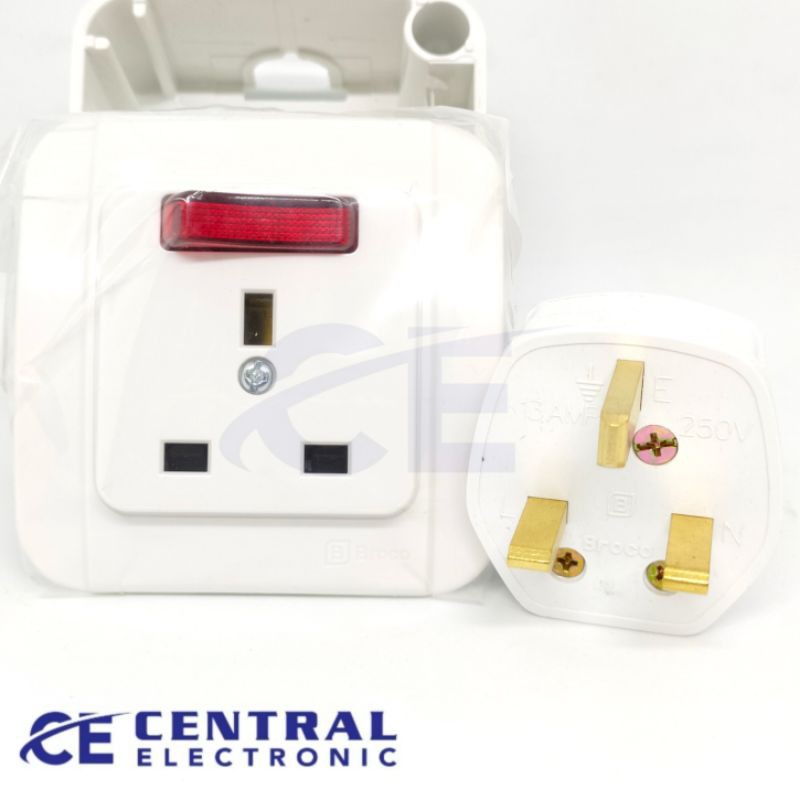 Jual Stop Kontak AC Set Outbow Broco Galleo / Stopkontak Ac Broco ...