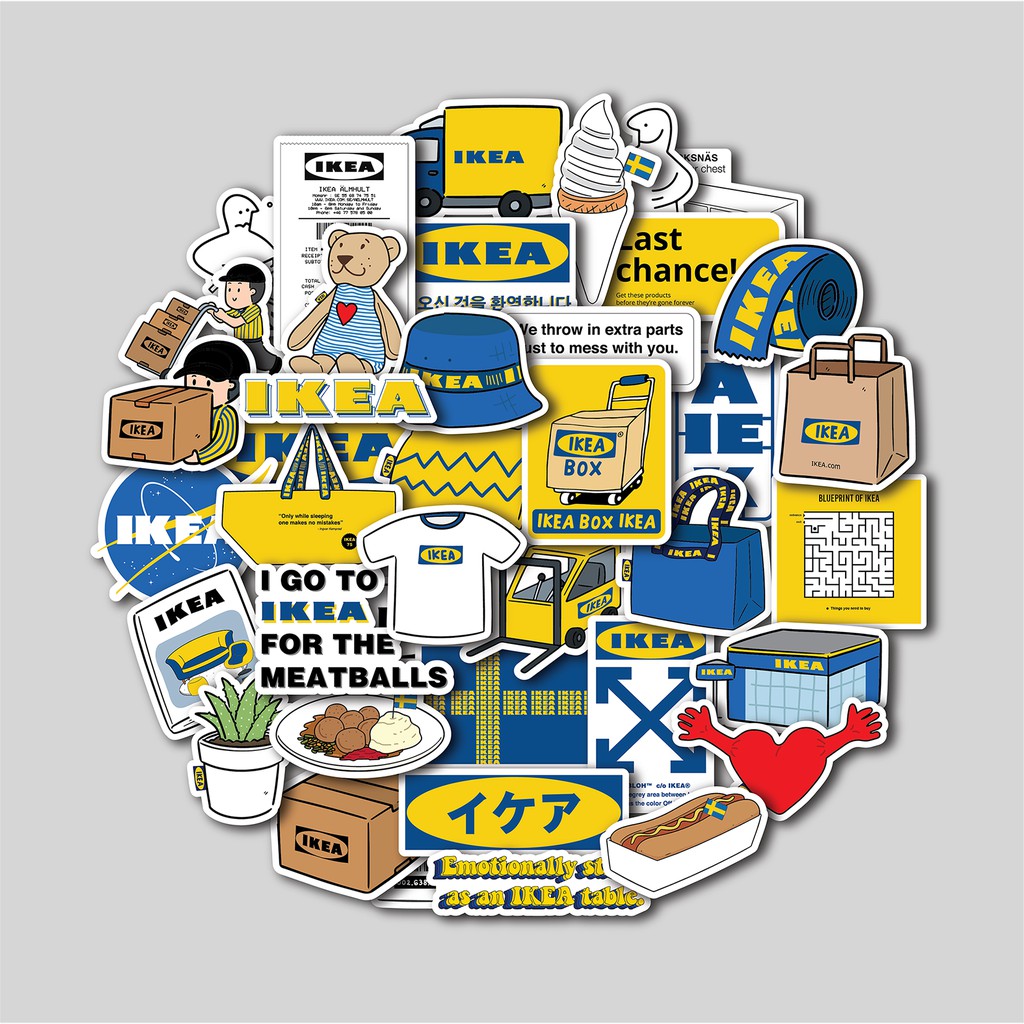 Jual STICKER PACK IKEA THINGS | STICKER TUMBLR | STIKER LAPTOP KOPER ...
