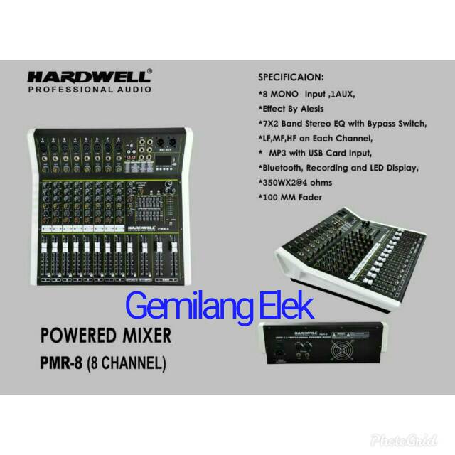 Jual Power Mixer HARDWELL PMR 8 Original Garansi | Shopee Indonesia