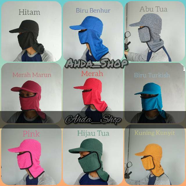 Jual Topi Jepang Masker Samping/Topi Outdoor/Topi Anti Panas/Topi ...