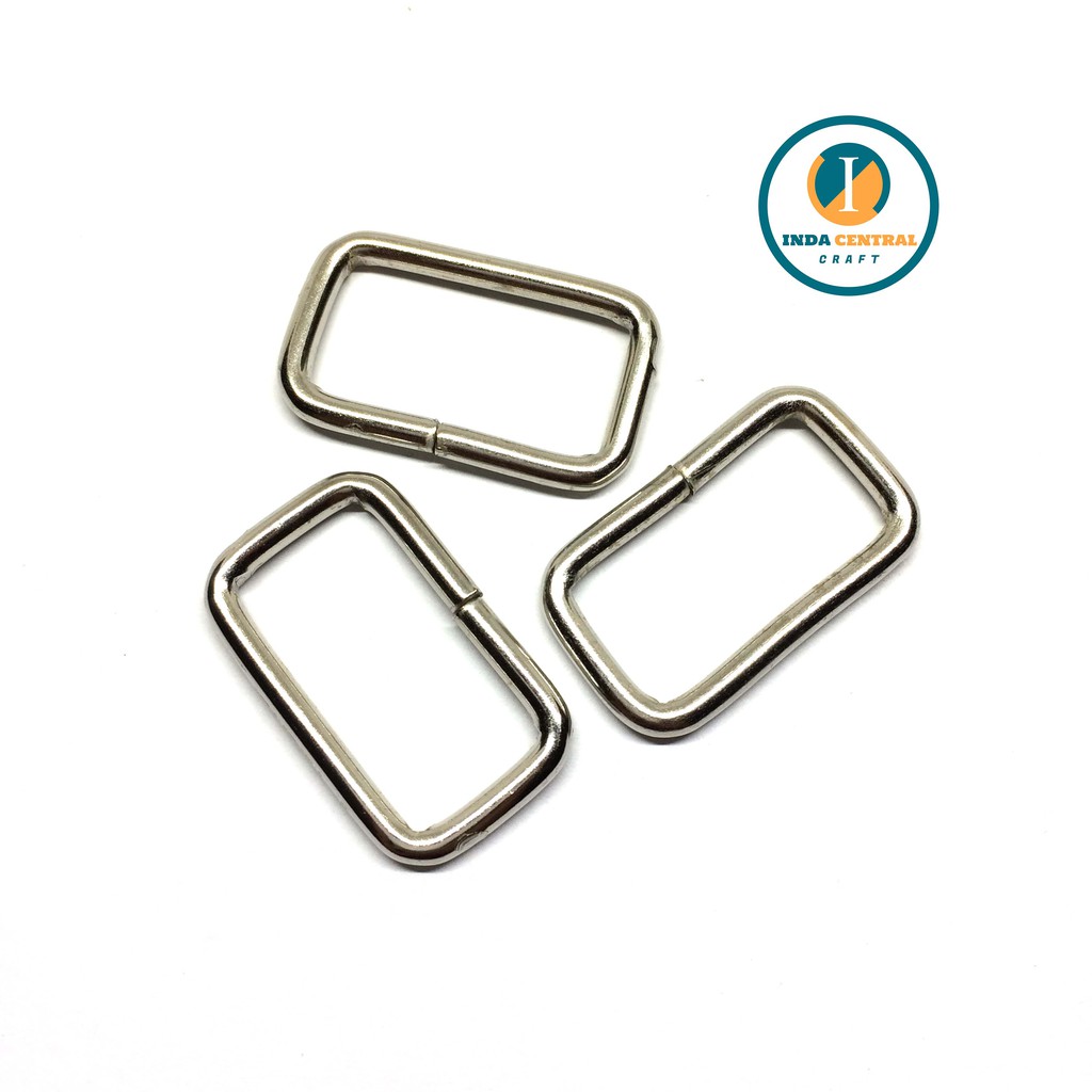 Jual RING KOTAK GESPER TAS 2.5 CM NIKEL PER 100 PCS | Shopee Indonesia