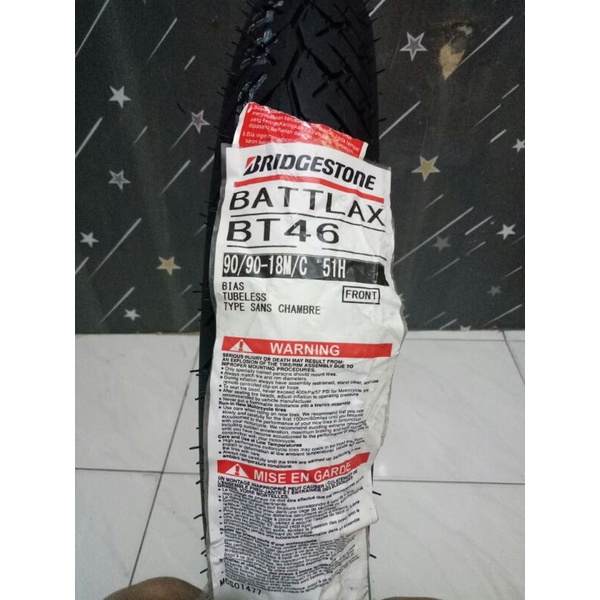Jual BAN LUAR BRIDGESTONE BT 46 UKURAN 90/90-18 TUBELESS | Shopee Indonesia
