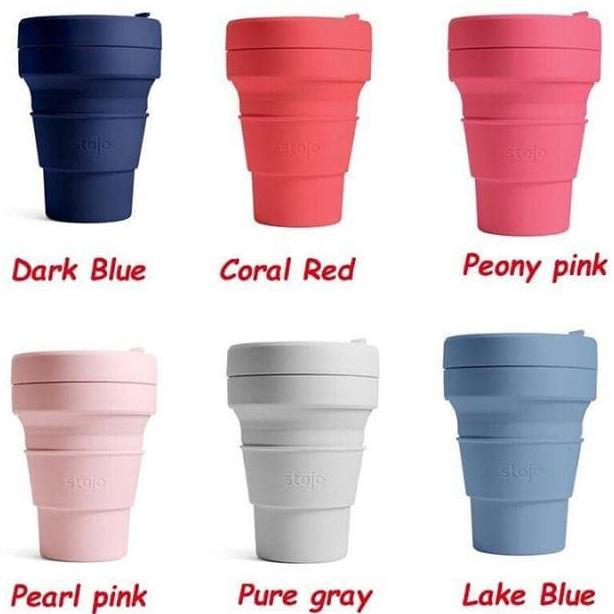 Jual GELAS &MUG STOJO CUP 12OZ THE COLLAPSIBLE TRAVEL CUP | Shopee ...