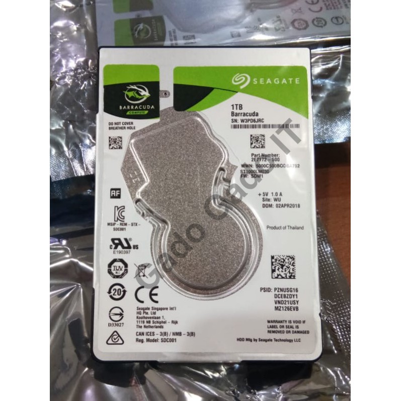 Jual Hardisk/HDD internal laptop/Notebook SEAGATE 2,5" Inch 1TB SATA ...