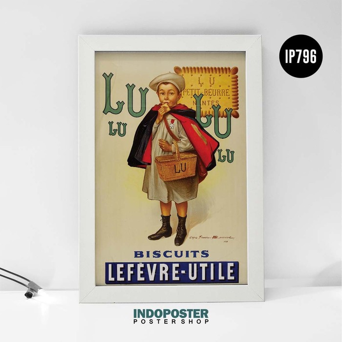 Jual Poster Vintage Retro Jadul Iklan Advertisement Lulu Biscuits ...