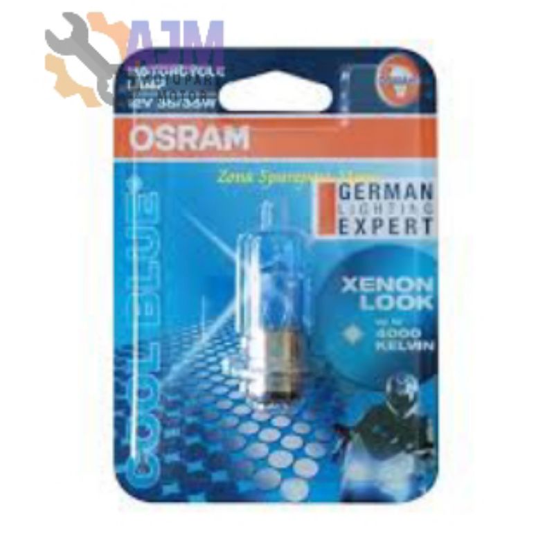 Jual BOLHAM LAMPU DEPAN OSRAM COOL BLUE 25/25W 12V BEBEK/METIC | Shopee Indonesia