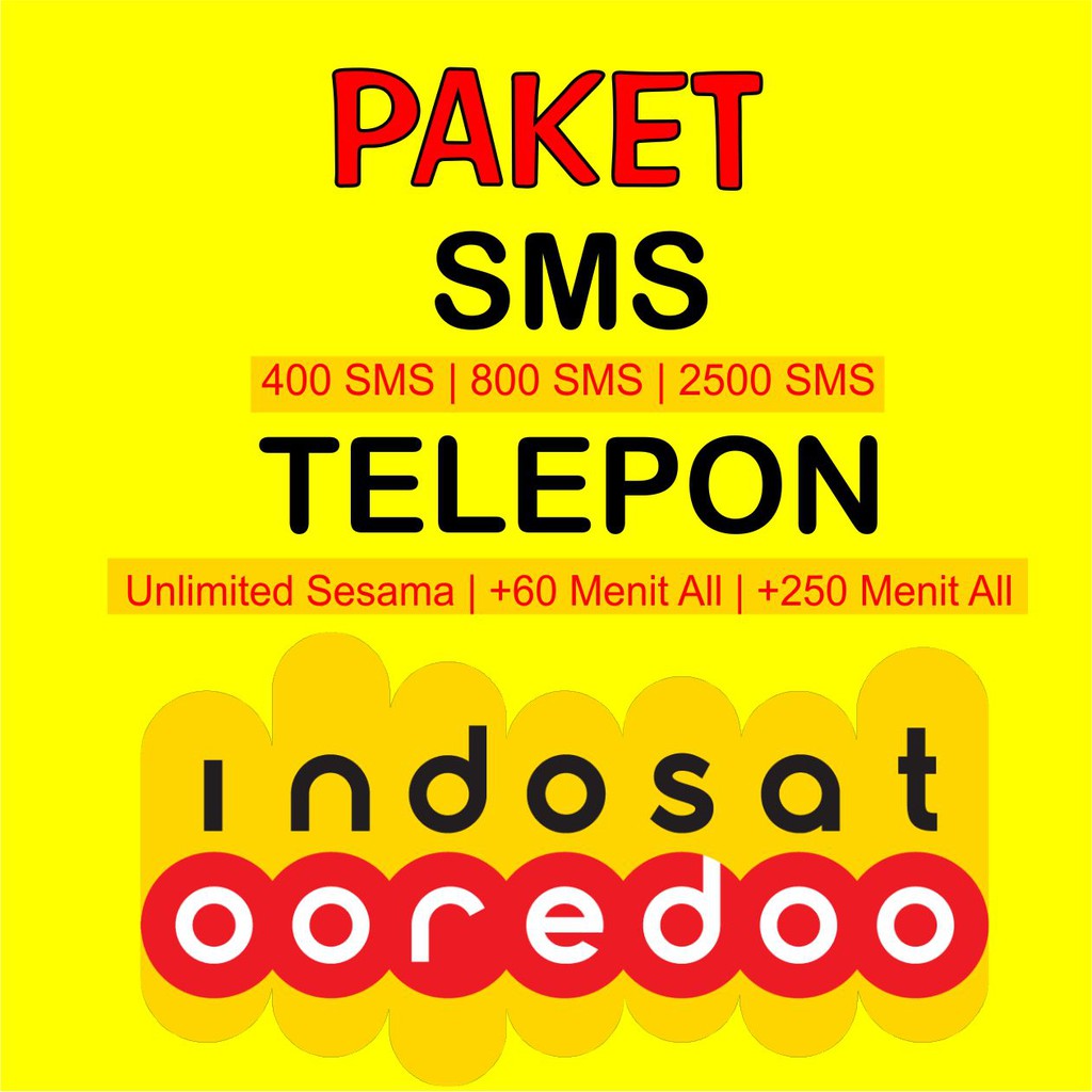 Jual PAKET SMS TELEPON INDOSAT M3 400SMS-2500SMS TELPON SESAMA DAN OPERATOR LAIN MURAH READY ...