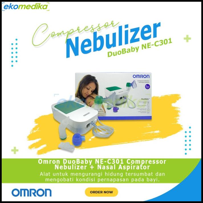 Jual Omron Duobaby Ne-C301 Compressor Nebulizer + Nasal Aspirator Duo ...
