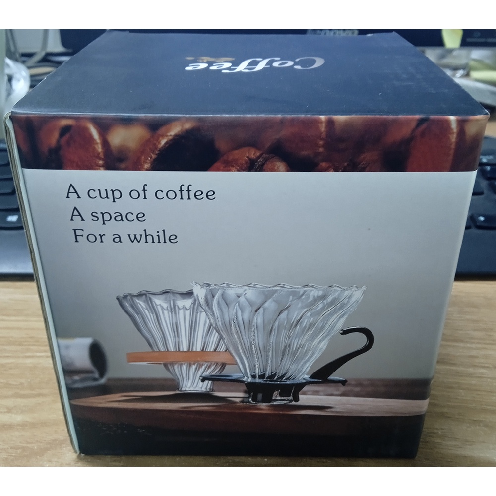 Jual One Two Cups Filter Penyaring Kopi V60 Glass Cone | Shopee Indonesia